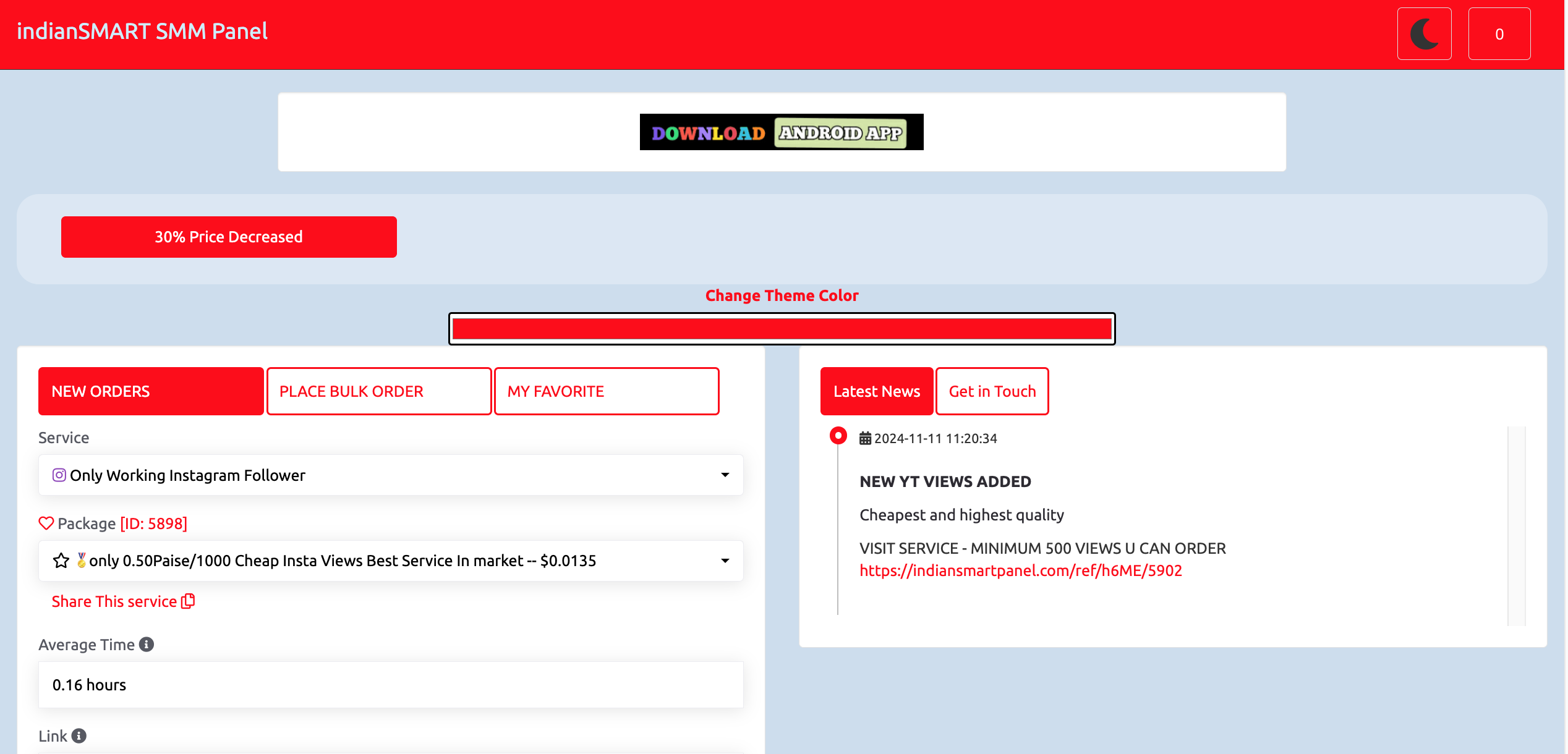 IndianSmartPanel.com - SMMPanels.net
