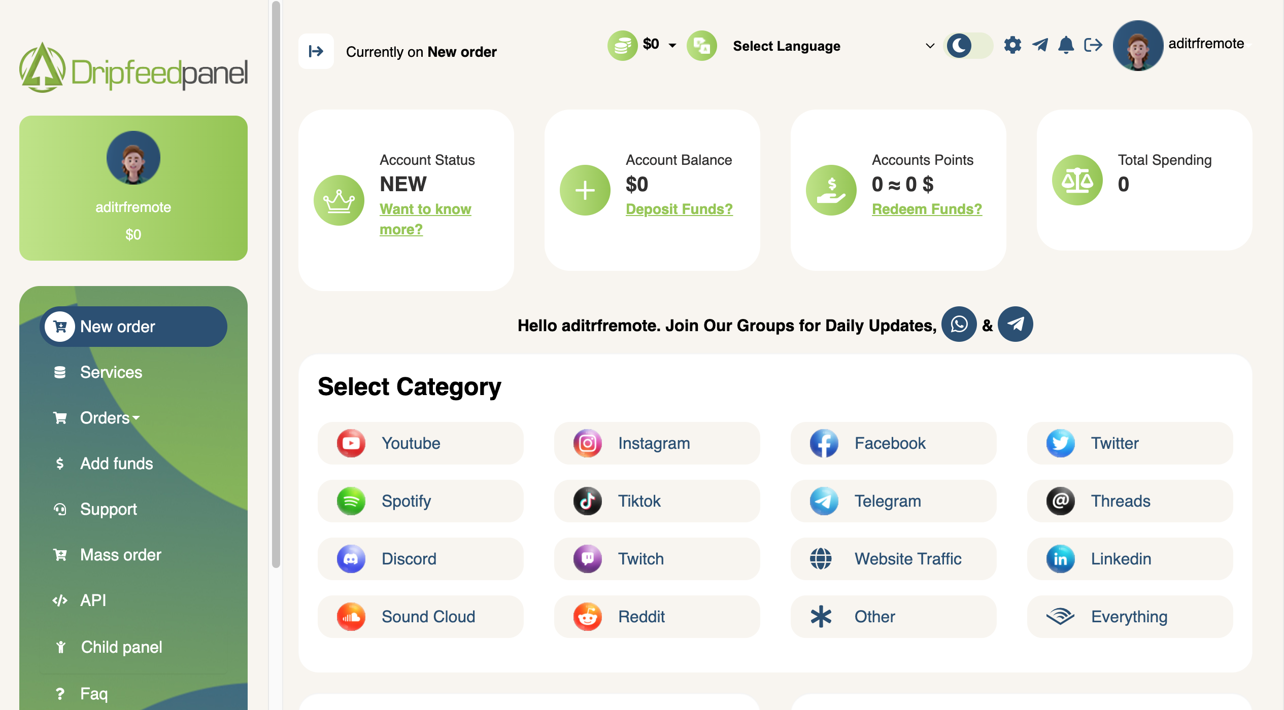 DripFeedPanel.com - SMM Search Panel